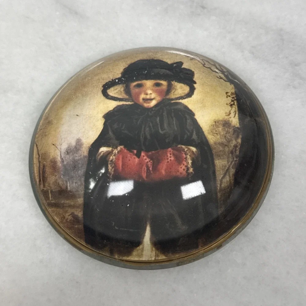 Art | Paperweight By Nigel Pain Hand Cast Glass Lady Caroline As Winter ...